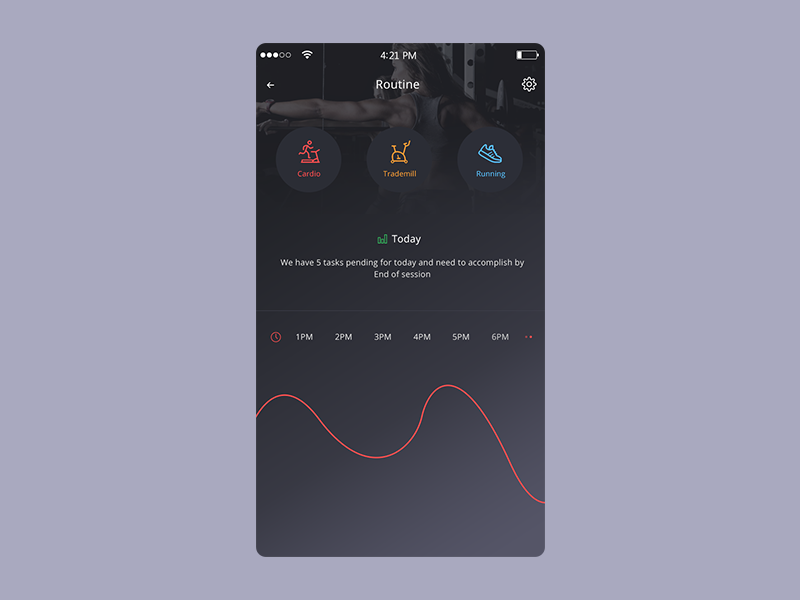 Routine Screen (Cardio Legend) by Prakhar Neel Sharma on Dribbble