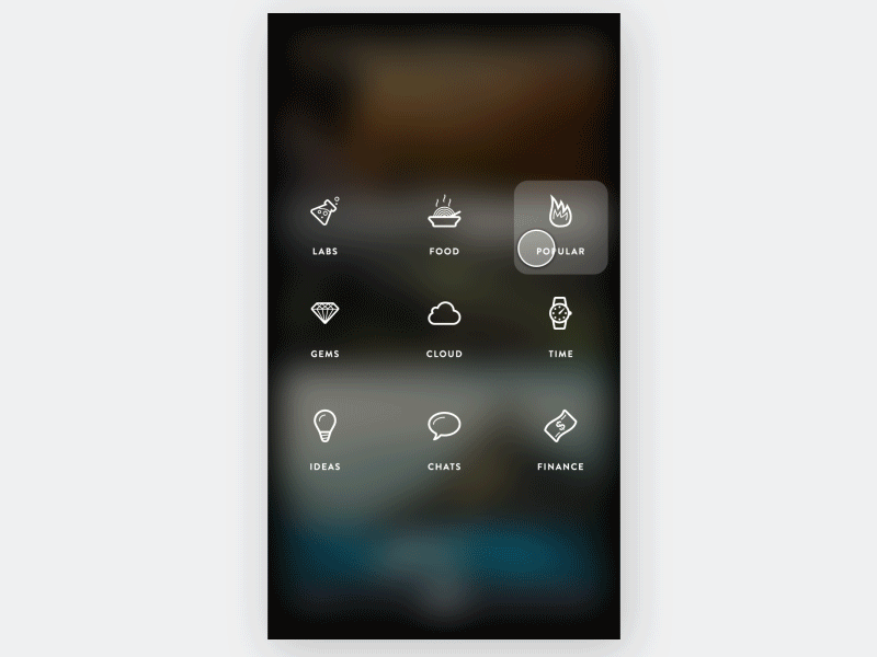 3D Touch Menu by Dawson Whitfield on Dribbble