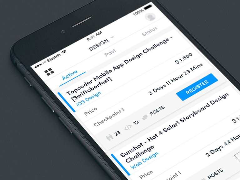 Topcoder iOS Redesign by adhrian for Codigo Design on Dribbble