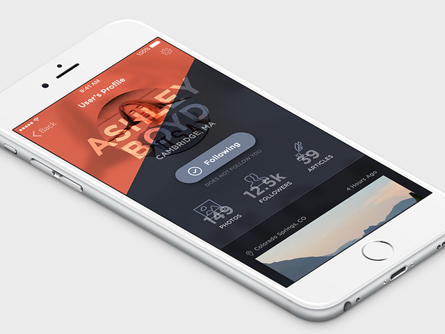 Profile Screen Concept by Aaron Tenbuuren on Dribbble