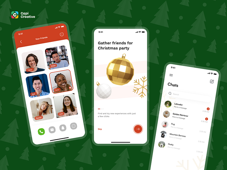 Social Media - Mobile App UI Concept by Capi Creative on Dribbble