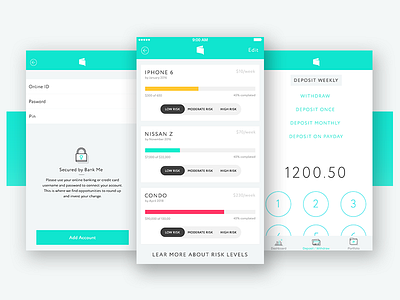 Banking App by Nick on Dribbble