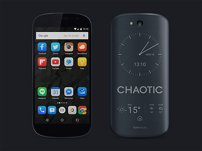 Yotaphone 2 Black PSD by Chaotic™ (Otto Greenslade) on Dribbble
