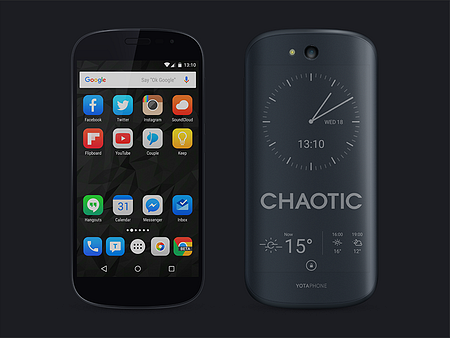 Yotaphone 2 Black PSD by Chaotic™ (Otto Greenslade) on Dribbble