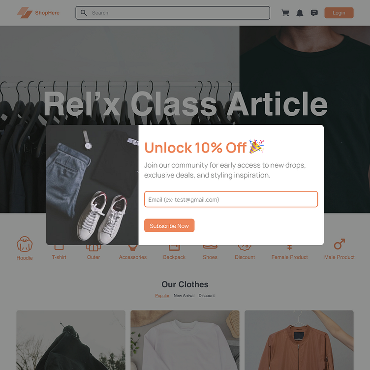 Pop-up Overlay - UI Challenge 016 by Kevin C on Dribbble