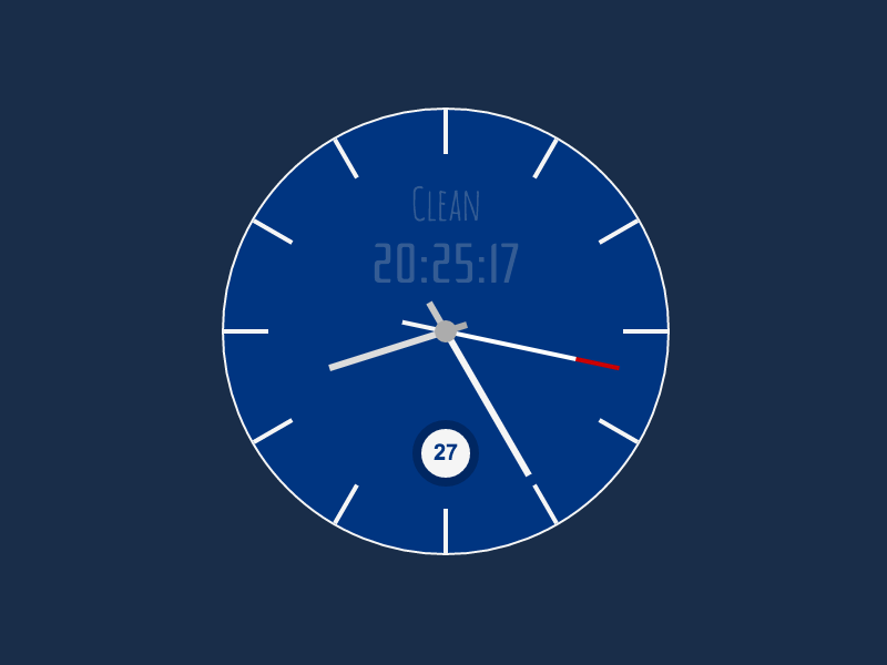 Clean O'Clock by irfan simsar on Dribbble