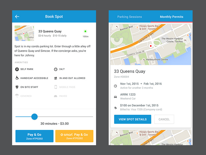 Book Spot & Monthly Permits by Dawson Whitfield on Dribbble