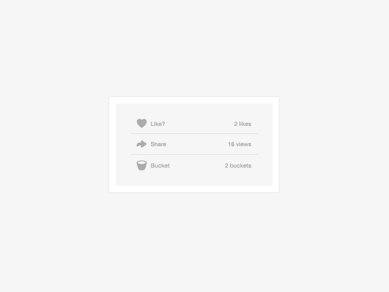 Dribbble share button by Wanda Arca on Dribbble