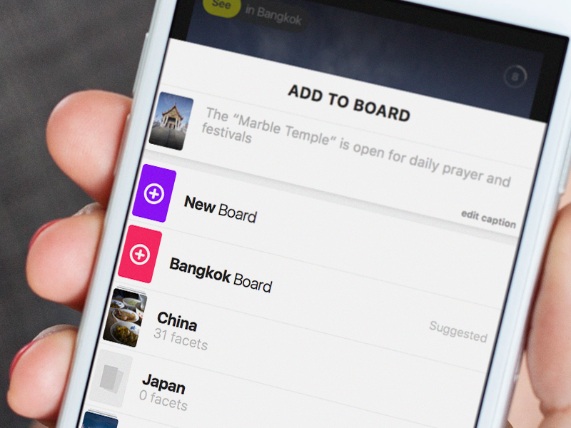 Facet - Suggested Boards by Yecid Sanmartin on Dribbble