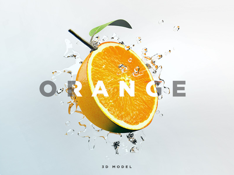 Orange - 3D Model by Minh Pham on Dribbble