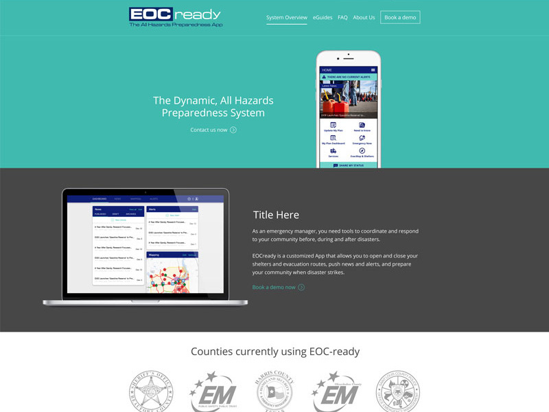 EOC-ready Website by Justin Ledoux on Dribbble
