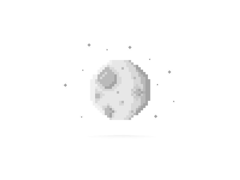 8. Bit Moon ( Daily illustration ) by Josh Whitehead on Dribbble