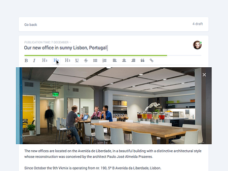 Add & Edit post by Flatstudio on Dribbble
