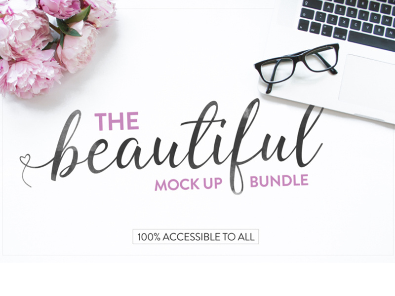 The Beautiful Mock Up Bundle with 15 Stunning Mock-Ups by TheHungryJPEG ...