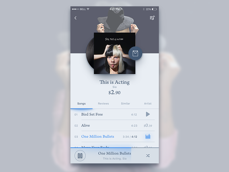 Store. Music. Album Card by Oleg Toptalov on Dribbble