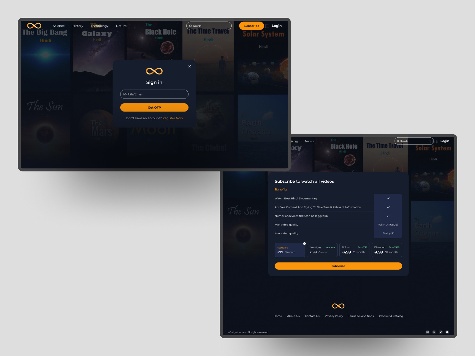 Infinity Stream by Jatin Lathiya on Dribbble