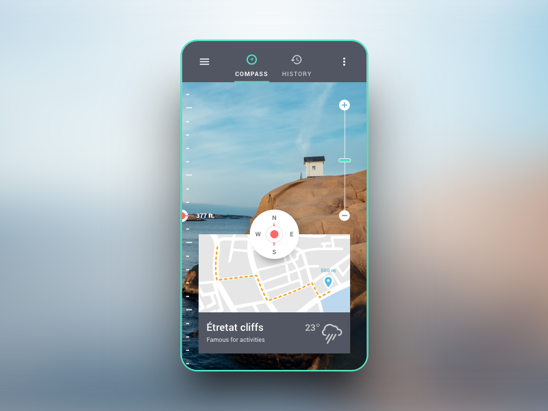 Compass UI - Dark by Danish Ahmed on Dribbble