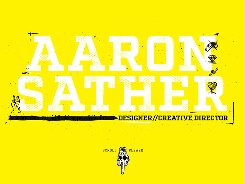 New Portfolio Look by Aaron Sather on Dribbble
