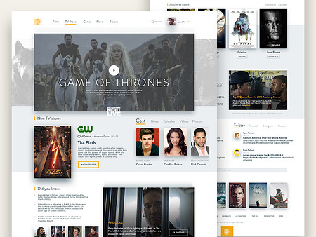 Movie Database Concept by Levan Ambokadze on Dribbble