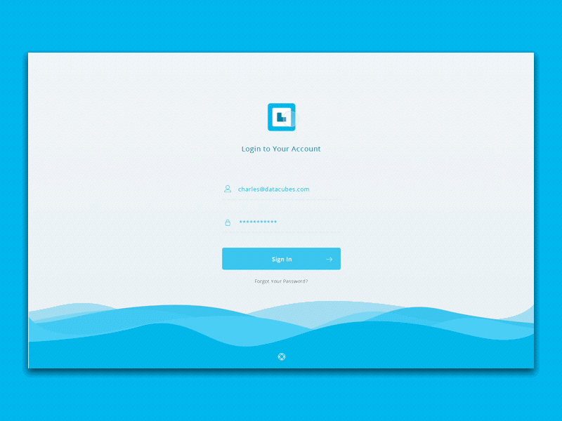 Log in Animation by Charles Haggas on Dribbble