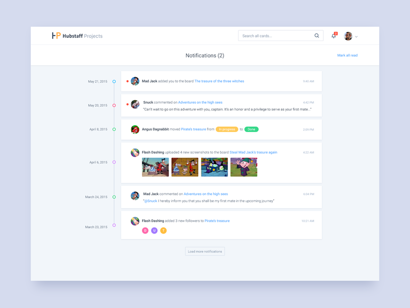 Notifications by Kontrast Interactive for Epic Coders 🚀 on Dribbble