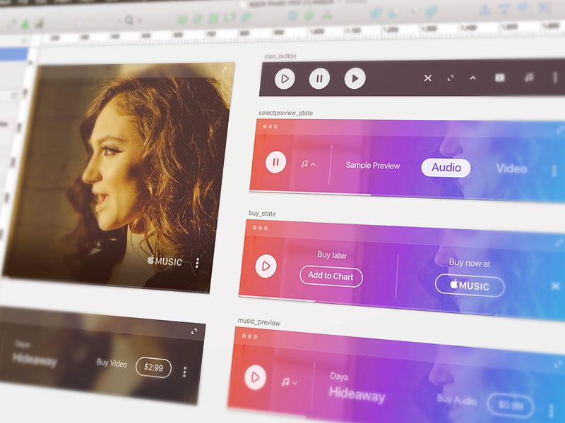 Apple Music Mini Player by Azís Pradana on Dribbble