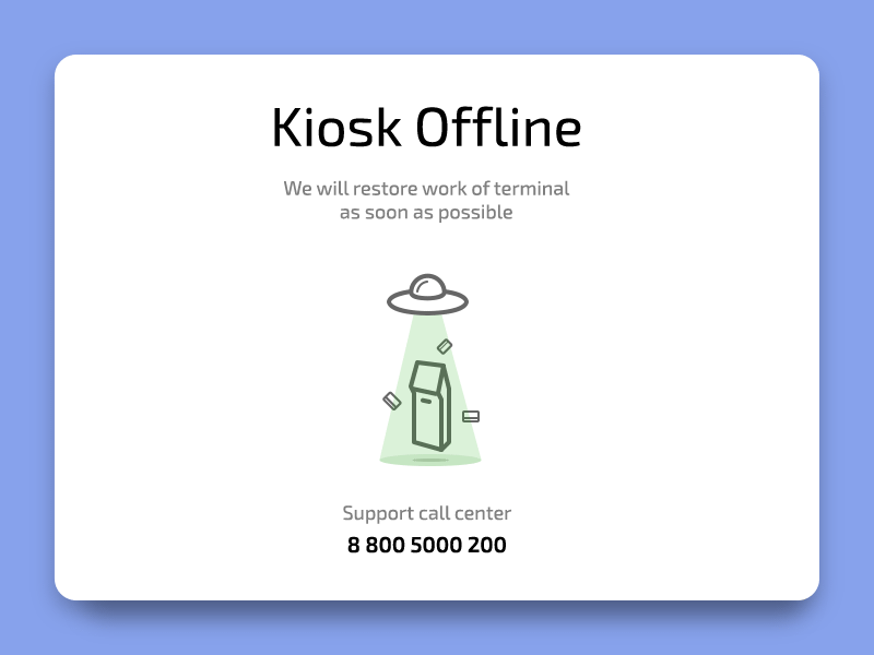 Payment Kiosk — Offline Mode Animation by Alty Inc. on Dribbble