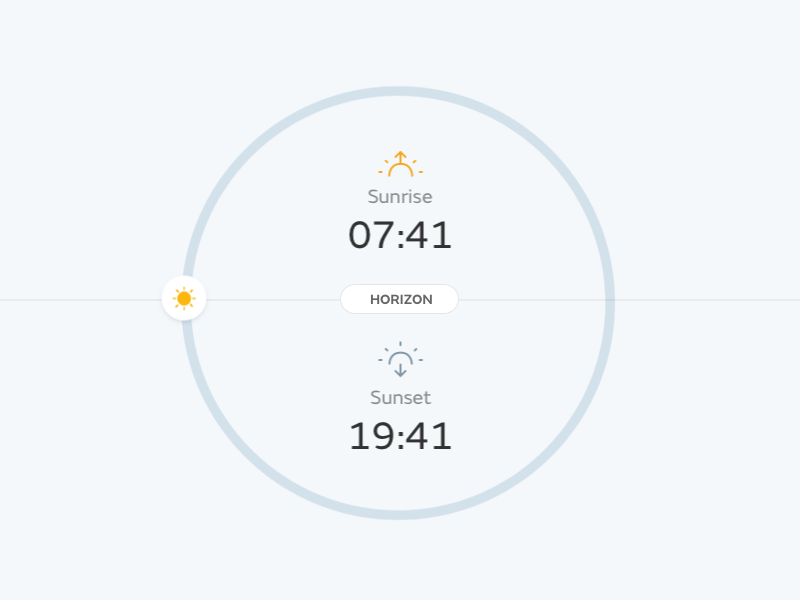 Sunset/sunrise widget animation by Dima Shvedun for TAB (The App ...
