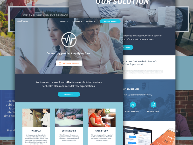 Wellframe Website by Alice C. LeBeau on Dribbble