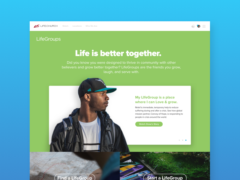 LifeGroups by Ryan Tauss on Dribbble