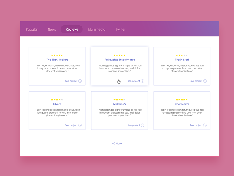 Navigation Tab Ui Design by Ildiko Gaspar on Dribbble