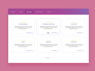 Navigation Tab Ui Design by Ildiko Gaspar on Dribbble