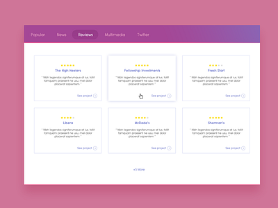 Navigation Tab Ui Design by Ildiko Gaspar on Dribbble