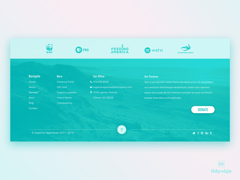 Footer Ui Design by Ildiko Gaspar on Dribbble