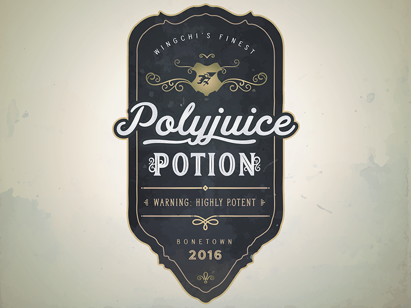 Custom Drink Label: Polyjuice Potion by Akhil Dakinedi on Dribbble