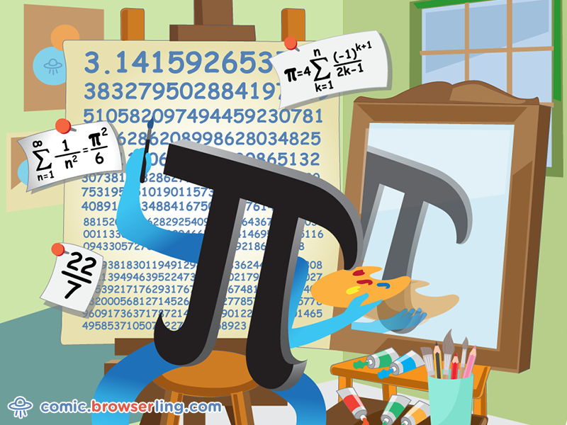 Pi's Self Portrait by Browserling on Dribbble
