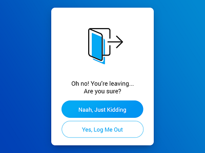 Browse thousands of Logout Screen images for design inspiration | Dribbble