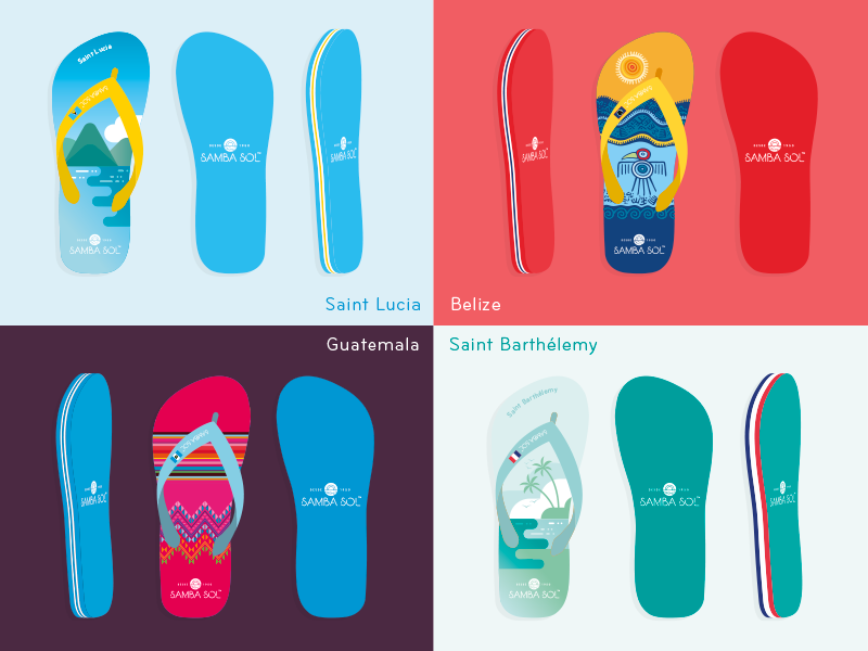 Flip-flops by Veerle Pieters on Dribbble