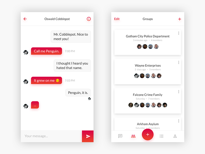 HeyU Mobile App PSD by Jakub Kowalczyk for JCD on Dribbble