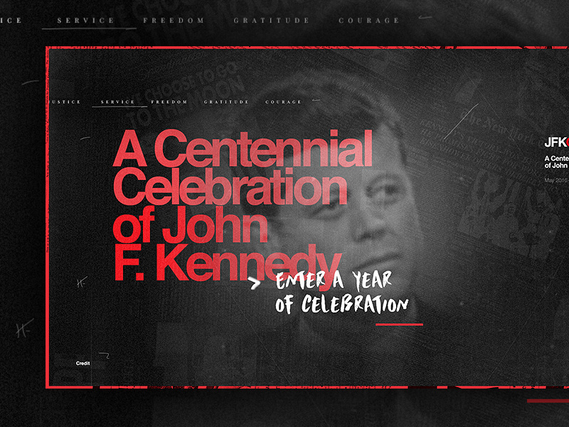 JFKC - Splash Page - Concept 1 by Dogstudio on Dribbble