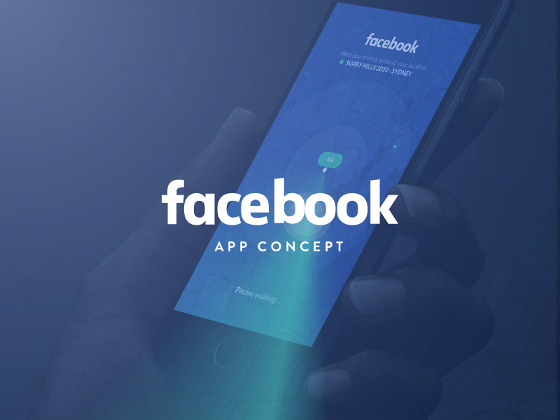 Ui Ux - App concept, Facebook, let’s meet up! by Julien Fischer on Dribbble