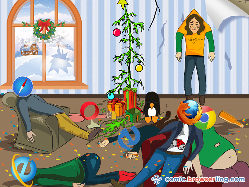 Browsers got drunk on New Years by Peter Krumins on Dribbble