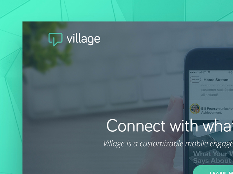 Village Website by Phil Franks on Dribbble