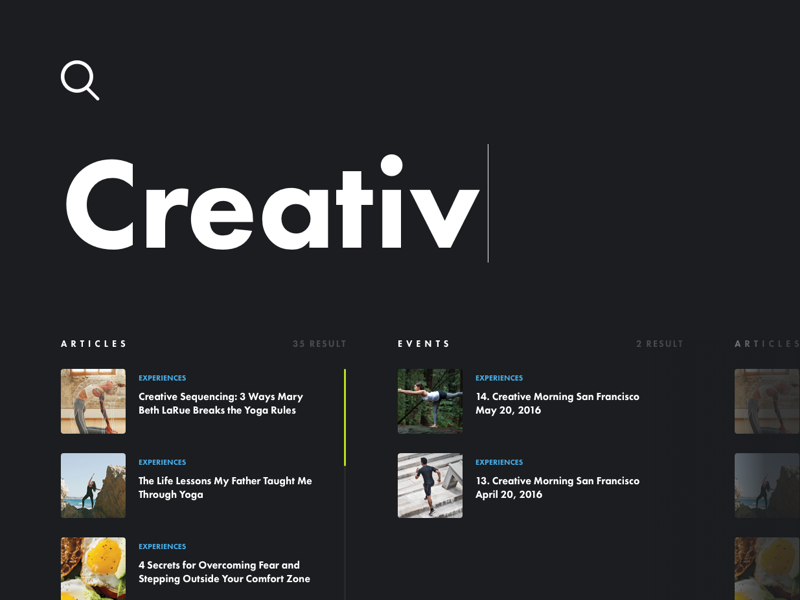Search Screen by Enes Ateş for Hipo on Dribbble