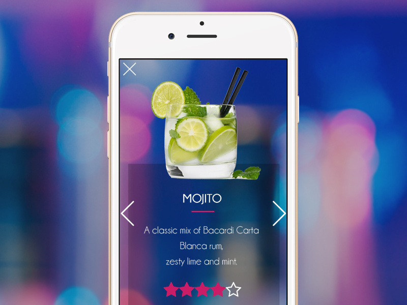 Augmented Reality Cocktails Menu by Adrian Nicholls on Dribbble