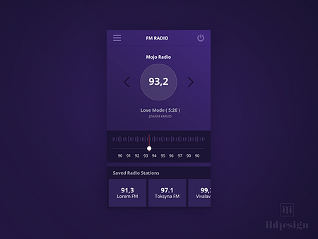 Radio App UI Design by Ildiko Gaspar on Dribbble