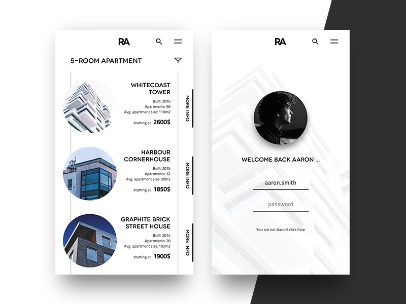 RA - App Concept by Julian Herbst on Dribbble