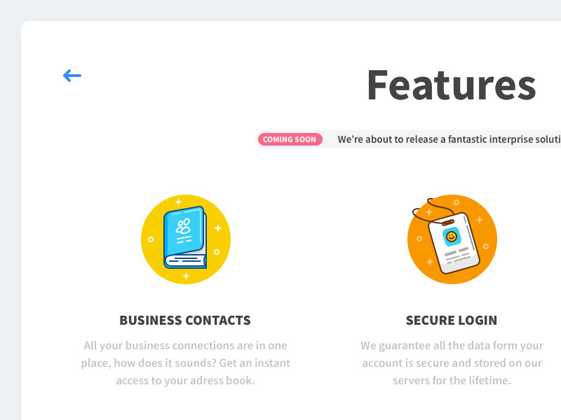 Modular Features Block by Greg Lapin for Pixelbuddha on Dribbble