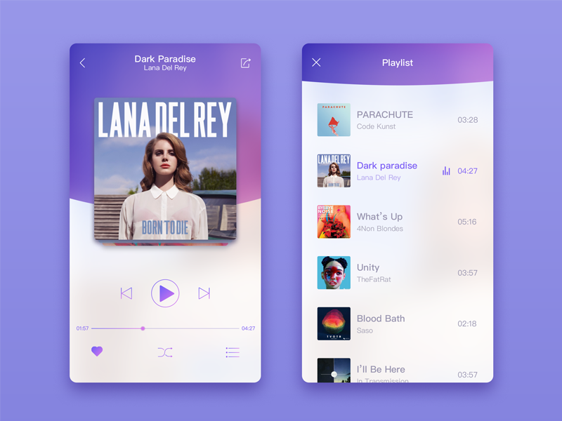 Music Player Concept by ANG Lee on Dribbble