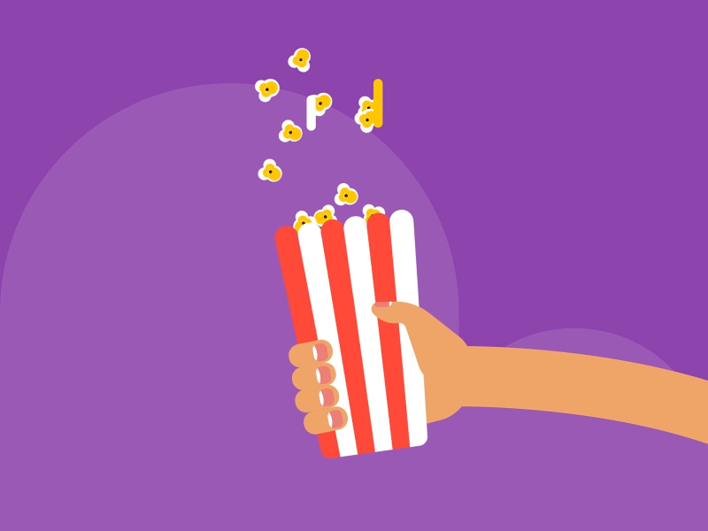 Popcorn time by Maëva Ekembé on Dribbble